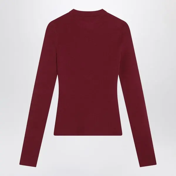 Balenciaga Ribbed Nano Bb Sweater - Red