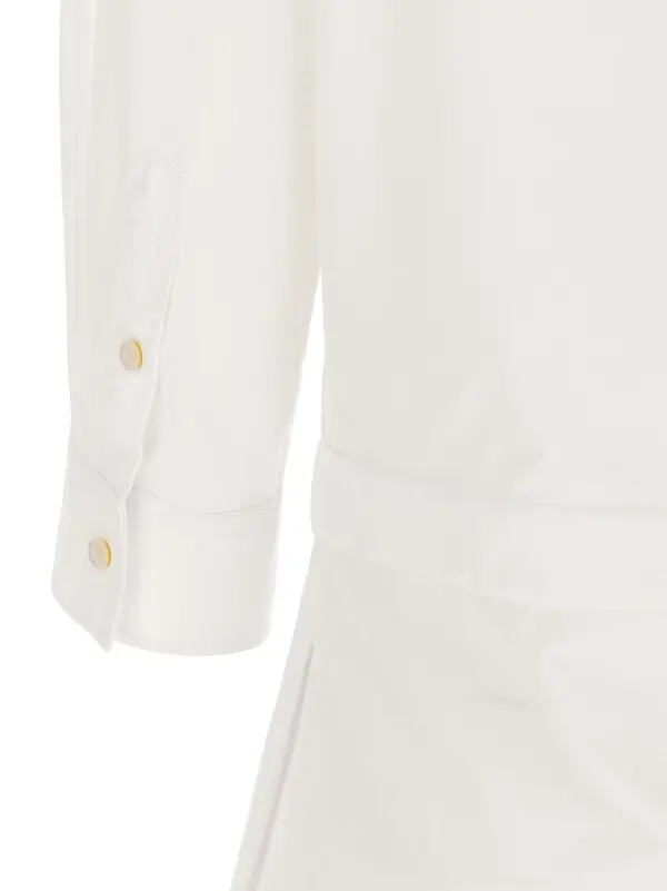 Gucci Morsetto Chemisier Dress - White