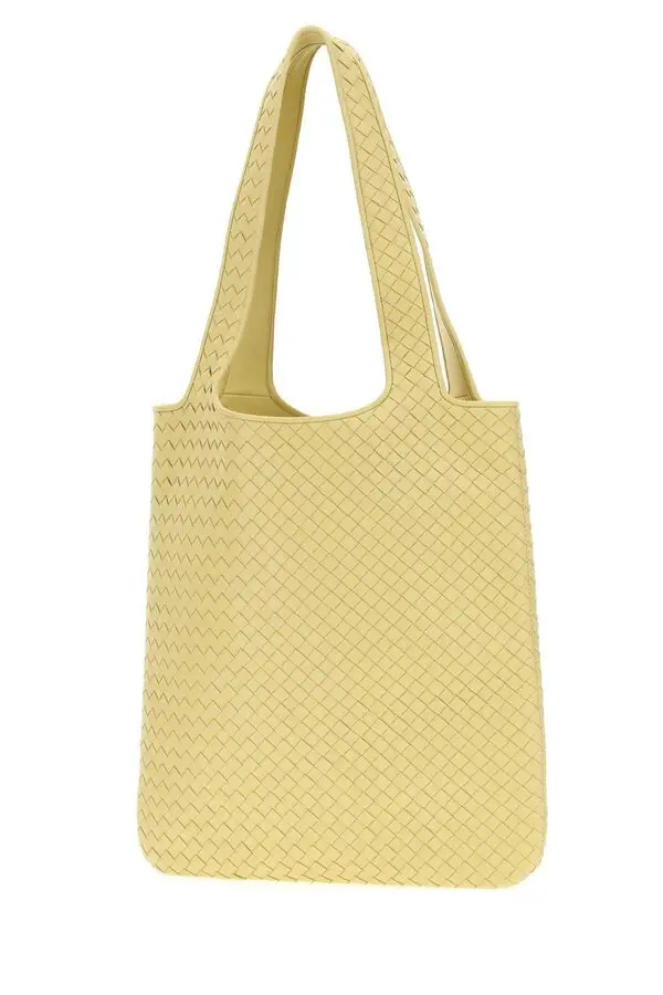 Bottega Veneta Leather Veneto Shoulder Bag - Yellow