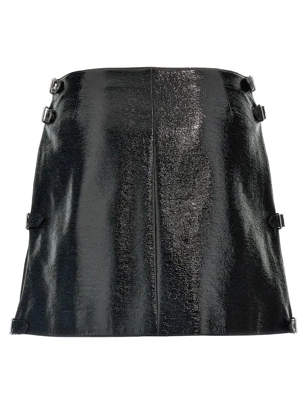 COURREGES Mini Multi Sangle Vinyl' Skirt