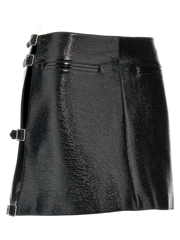 COURREGES Mini Multi Sangle Vinyl' Skirt