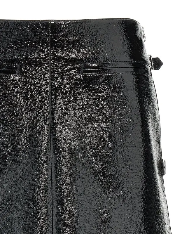 COURREGES Mini Multi Sangle Vinyl' Skirt