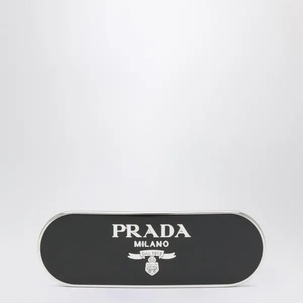 Prada Metal Hair Clip - Black