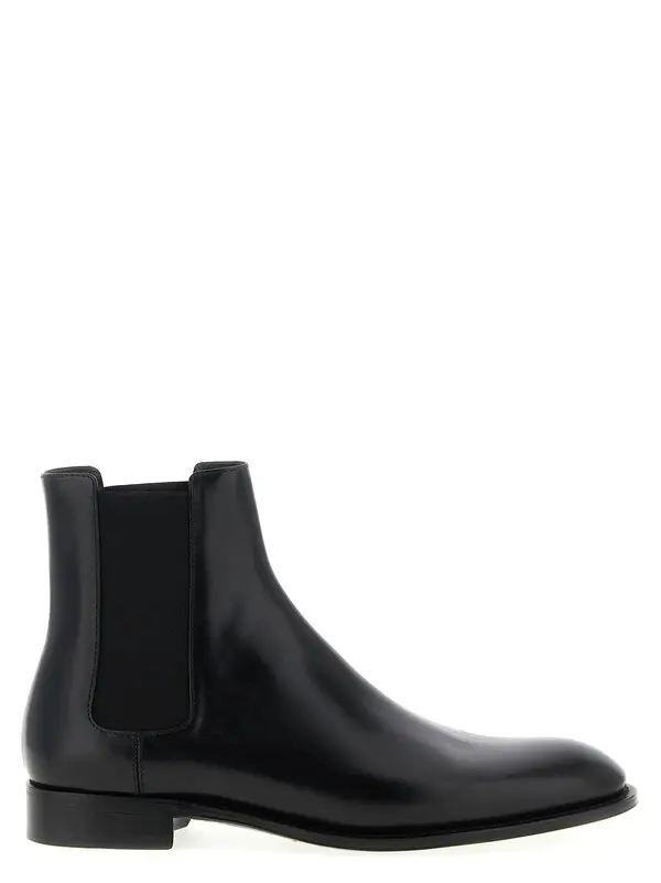 Saint Laurent Adrien' Ankle Boots - Black