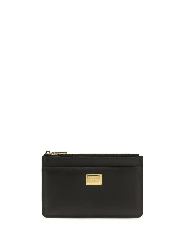 Dolce & Gabbana Leather Zip Card Holder