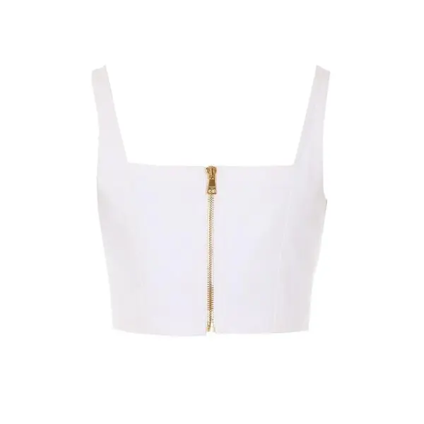 Balmain Buttoned Denim Top