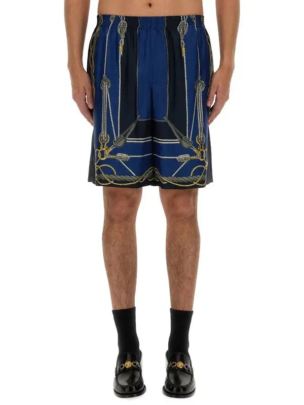 Versace Twill Bermuda Shorts - Multicolor