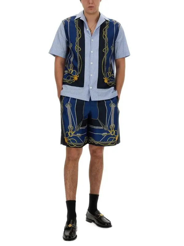 Versace Twill Bermuda Shorts - Multicolor