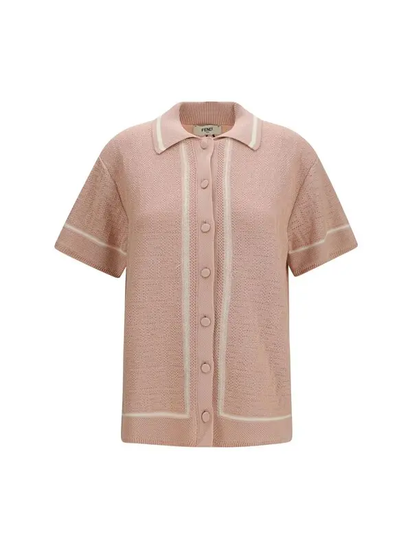 Fendi Ff All-over Crochet Shirt