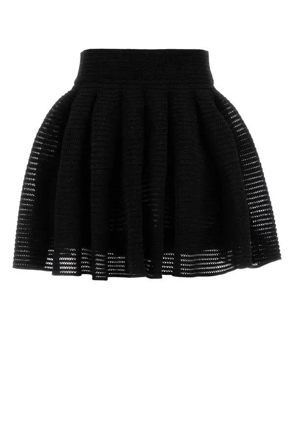 Alaïa Knit Mini Skirt - Black