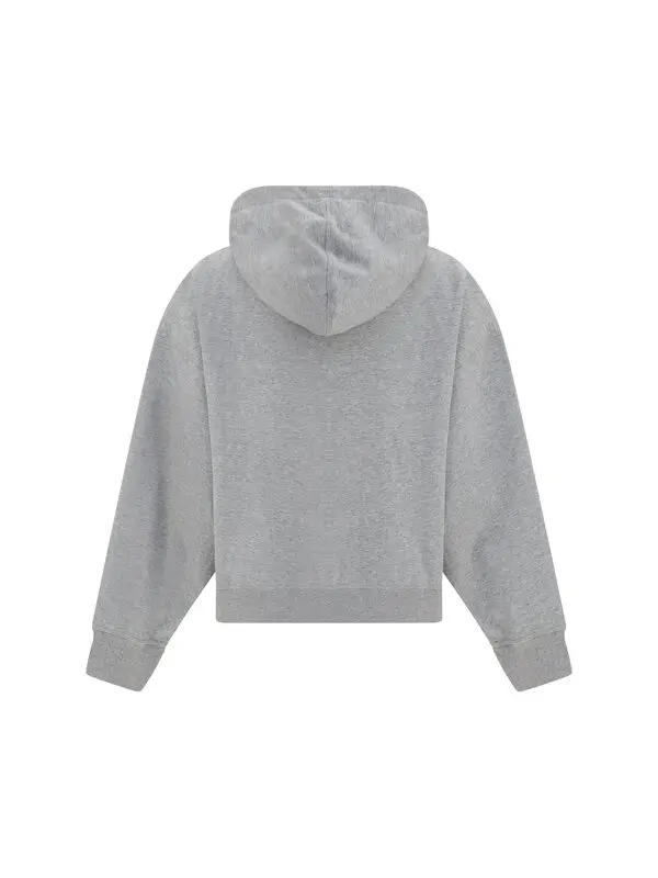 GANNI Cotton Zip-up Hoodie - Gray