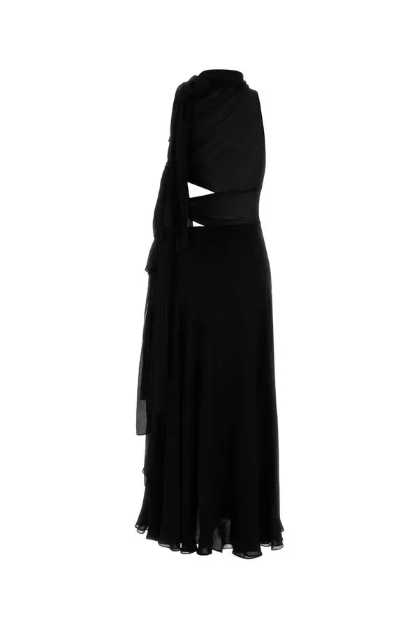 Alaïa Georgette Long Dress