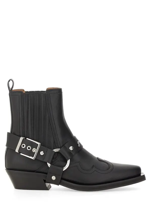 GANNI Chelsea Western Fitted Boot