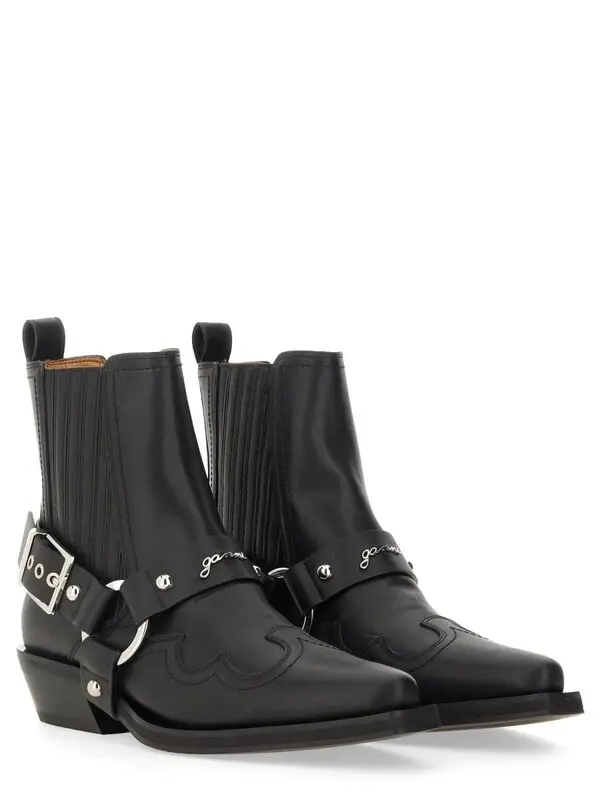 GANNI Chelsea Western Fitted Boot