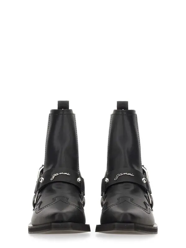 GANNI Chelsea Western Fitted Boot