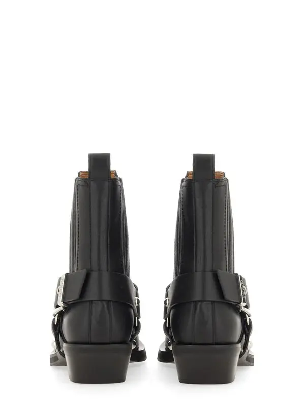 GANNI Chelsea Western Fitted Boot