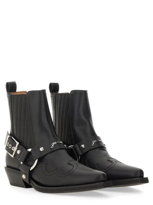 GANNI Chelsea Western Fitted Boot