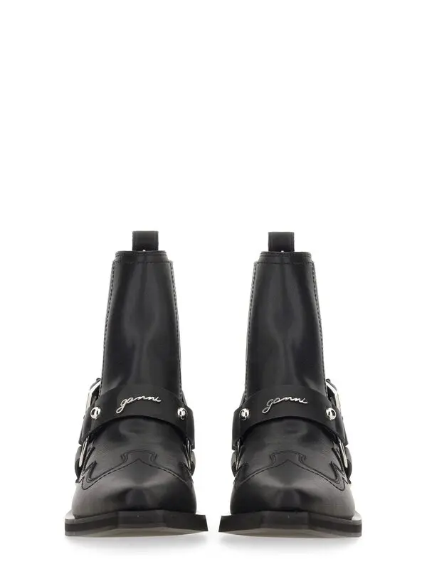 GANNI Chelsea Western Fitted Boot