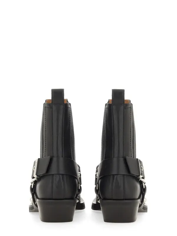 GANNI Chelsea Western Fitted Boot