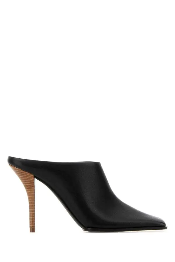 Alaïa Leather Mules - Black