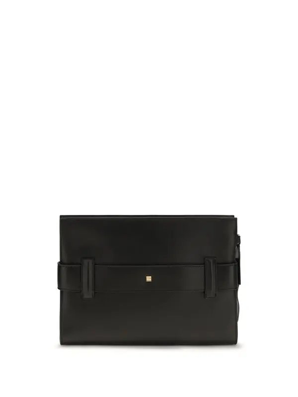 Balmain Anthem Leather Clutch