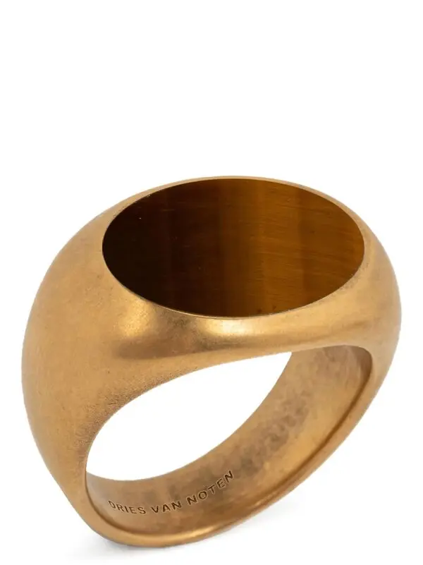 Dries Van Noten Stone Signet' Ring - Gold