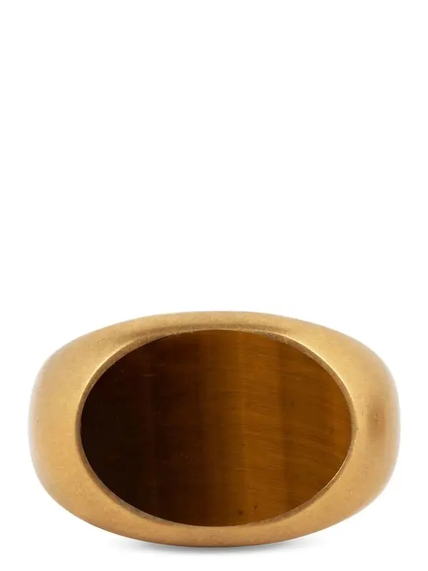 Dries Van Noten Stone Signet Ring - Gold