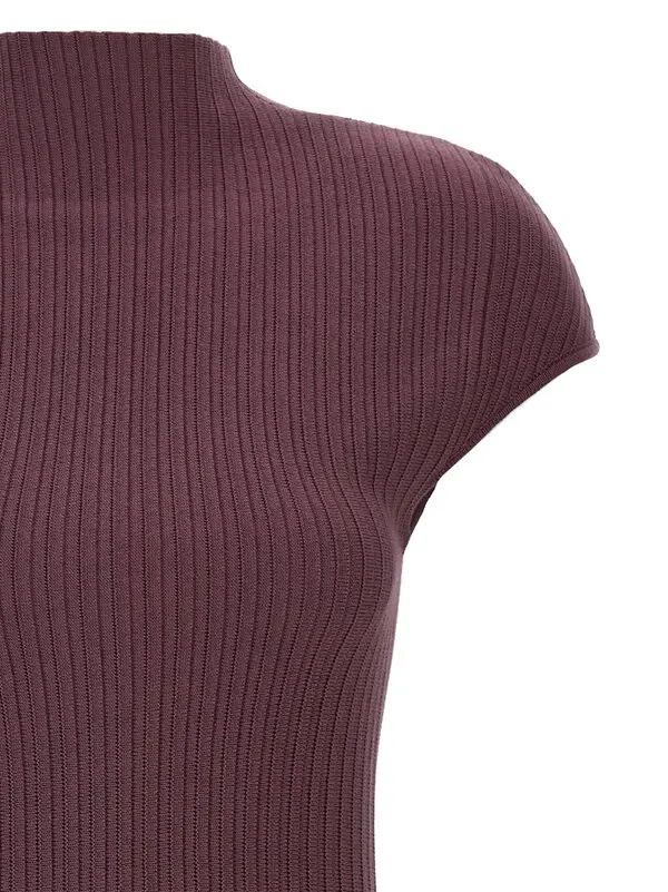 Magda Butrym Knitted Cotton Mini Dress