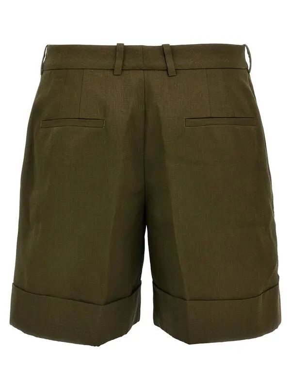 JIL SANDER Linen Bermuda Shorts