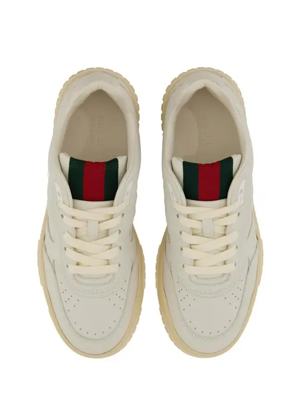 Gucci Leather Sneakers - White