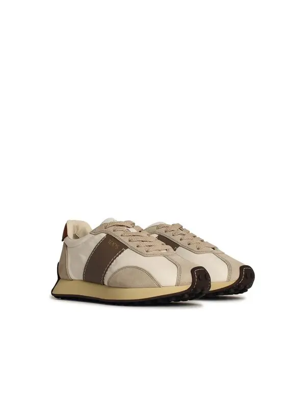 TOD'S Leather Blend Sneakers - Cream