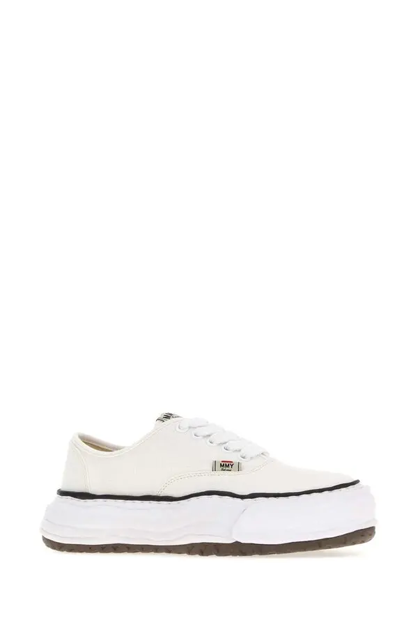 Mihara Yasuhiro Canvas Baker Sneakers - White