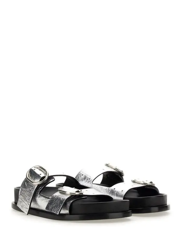 JIL SANDER Leather Sandal With Buckle