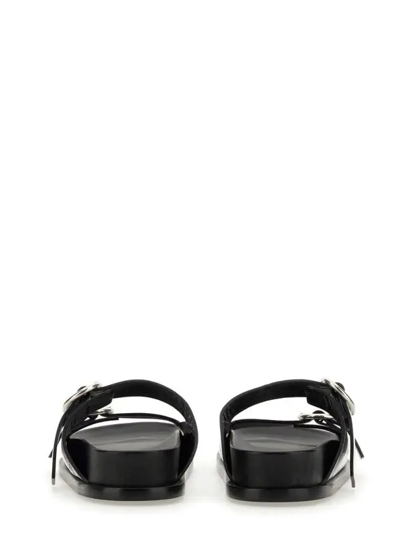 JIL SANDER Leather Sandal With Buckle