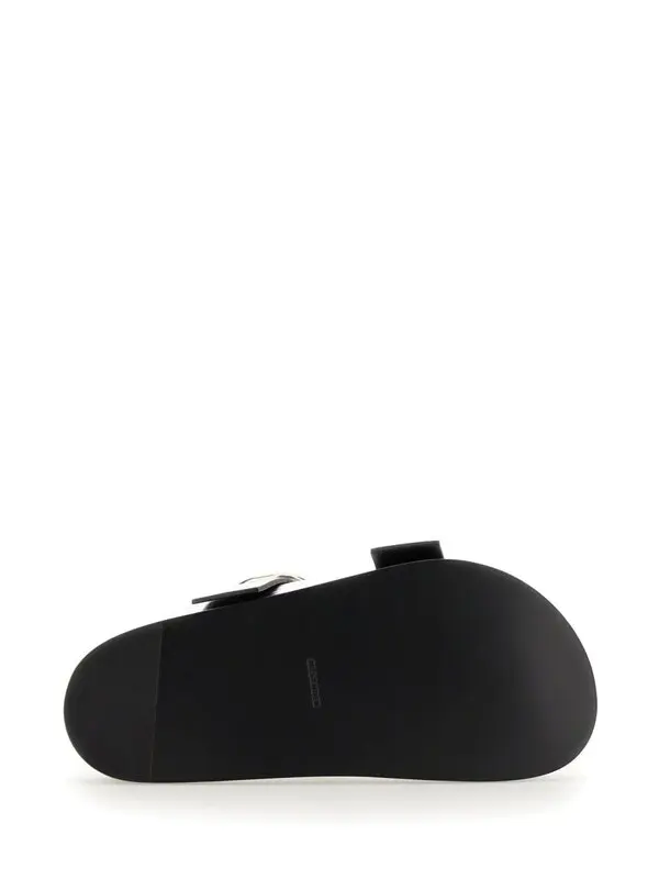 JIL SANDER Leather Sandal With Buckle