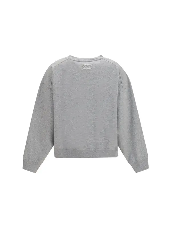 GANNI Crewneck Sweatshirt With Logo