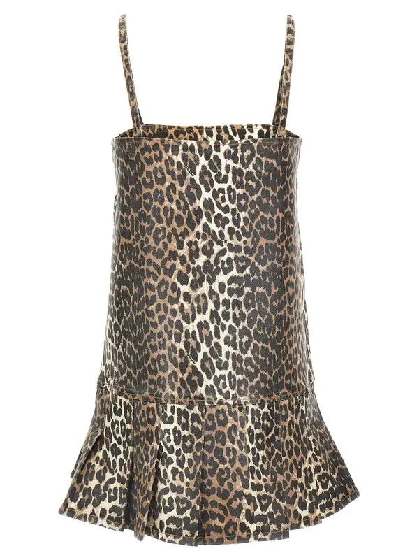 GANNI Leopard Mini Dress