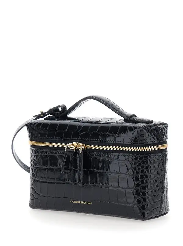 Victoria Beckham Crocodile-embossed Cross Body Bag - Multicolor