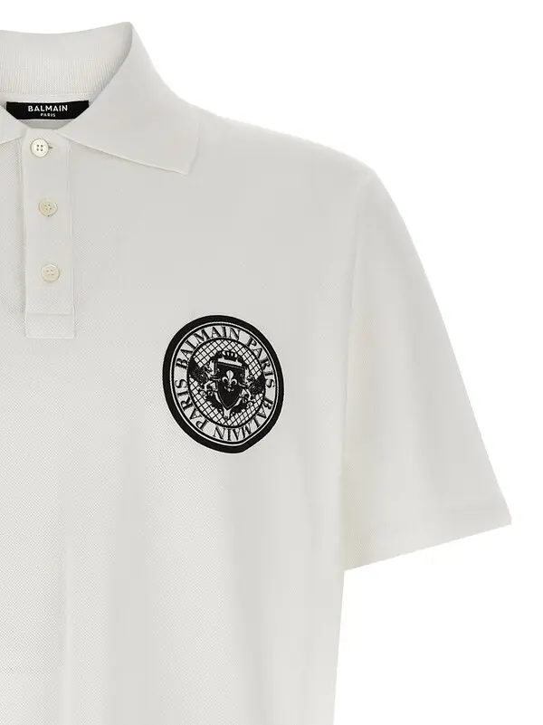 Balmain Coin' Polo Shirt - Multicolor