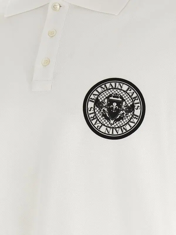 Balmain Coin' Polo Shirt - Multicolor