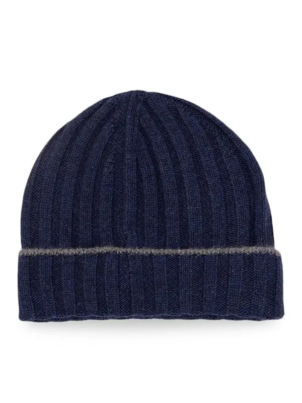 Brunello Cucinelli Cashmere Beanie - Blue