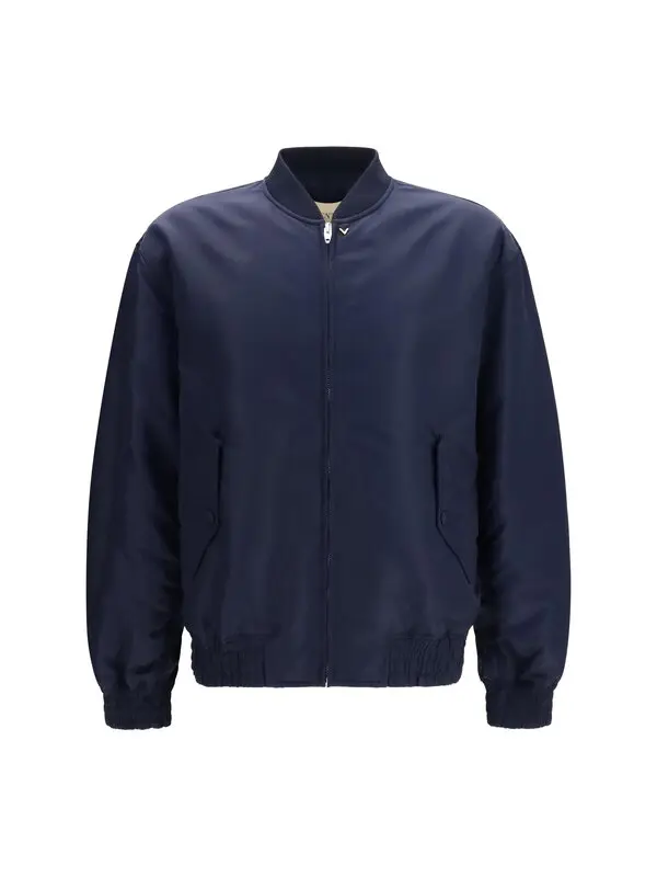 Valentino Garavani Nylon Jacket With Ruffles