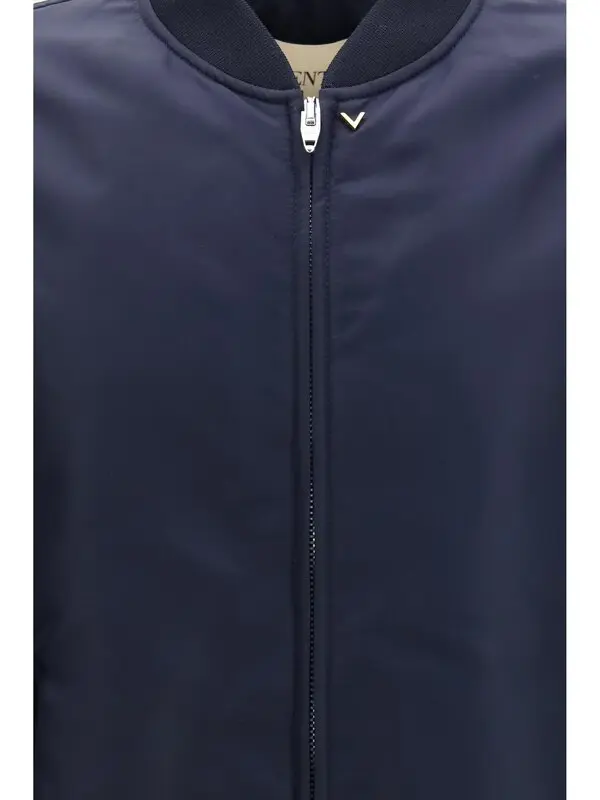 Valentino Garavani Nylon Jacket With Ruffles