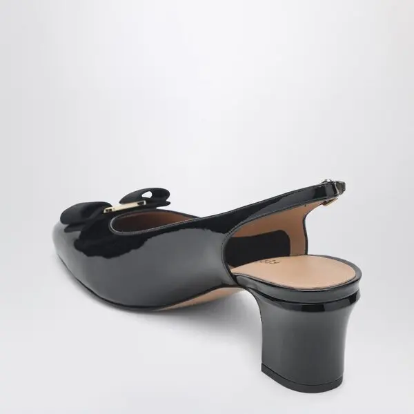 FERRAGAMO Vara Bow Slingback Shoes - Black
