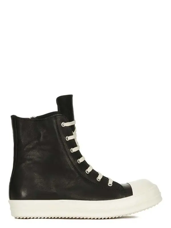 Rick Owens Leather Shoes Sneakers - Black