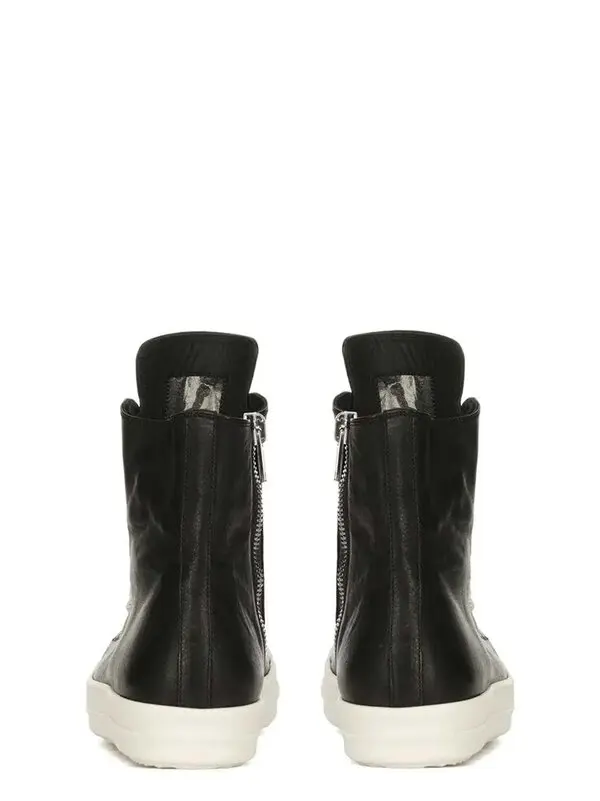 Rick Owens Leather Sneakers - Black