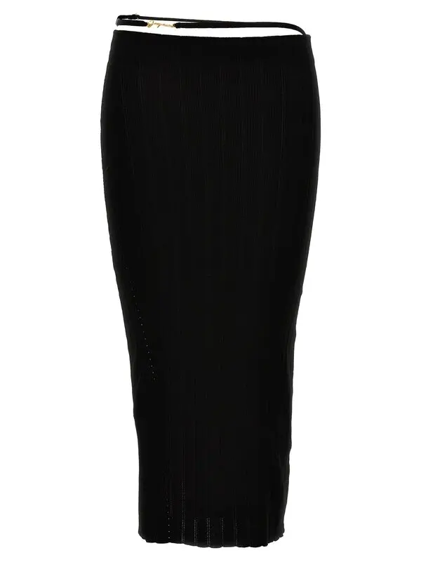Jacquemus La Jupe Pralù Skirt - Black
