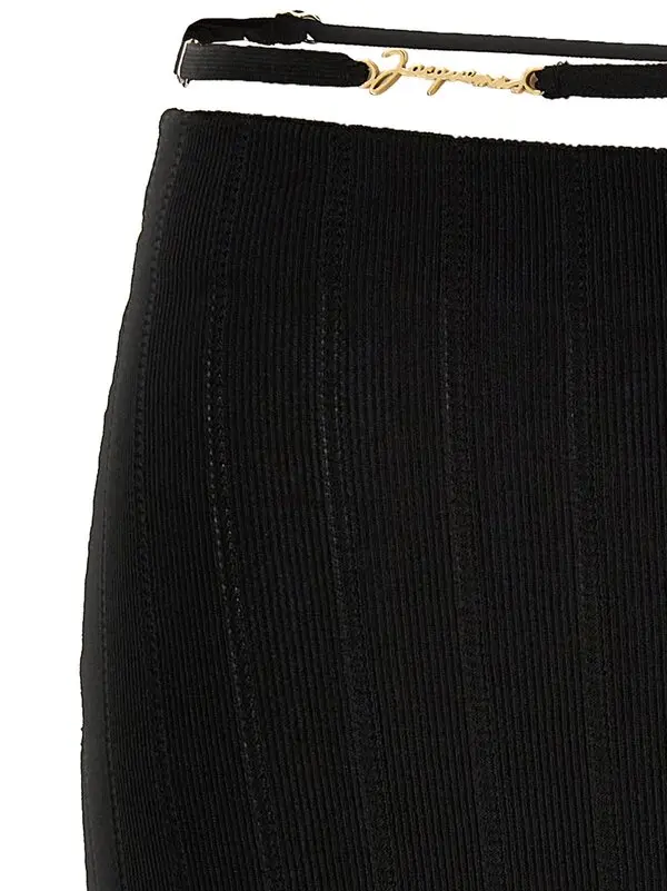 Jacquemus La Jupe Pralù Skirt - Black