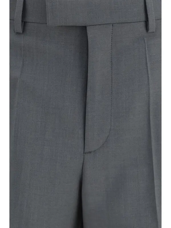 Valentino Garavani Wool And Mohair Tailored Pants