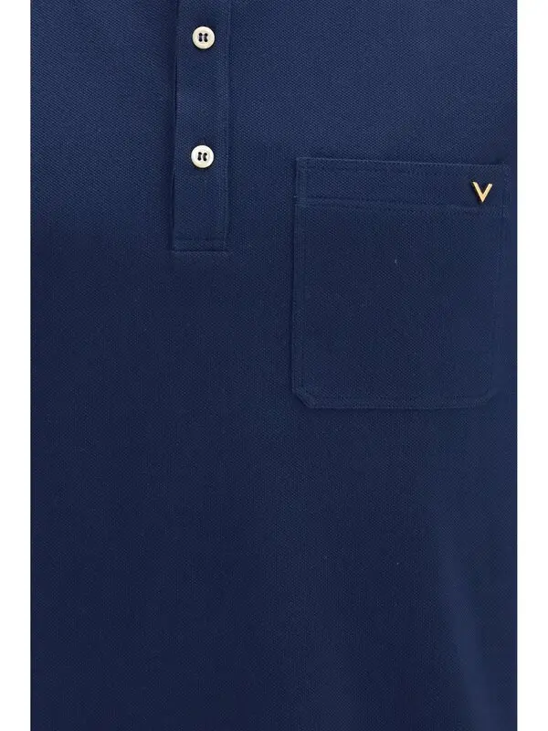 Valentino Garavani Cotton Piqué Polo With Vlogo